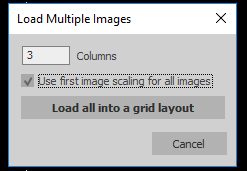 Open images in a grid layout