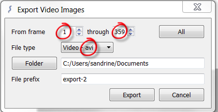 How do I export a video?